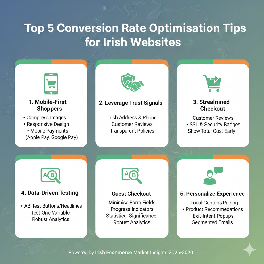 Top 5 Conversion Rate Optimisation Tips for Irish Websites